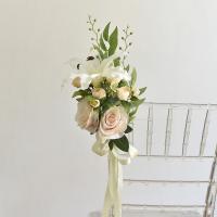 China Bridesmaid Fake Silk Peony Bouquet Wedding Flowers Personalised for sale