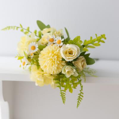 China Simulated Plastic Silk Bridal Bouquets Artificial Orchid Custom for sale