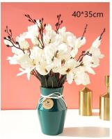 China Indoor Fake Silk Magnolia Flowers Home Decoration 40x35cm for sale