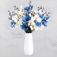 China Indoor Fake Silk Magnolia Flowers Home Decoration 40x35cm for sale