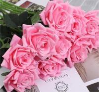 China Lifelike Rose Fake Holiday Flowers Bouquet Wedding Bouquet Silk Plastic for sale