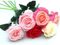 China Silk Fairy Rose Fake Peony Bouquet For Holiday Bridal for sale