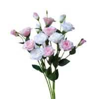 China OEM Silk Lisianthus Artificial Flowers For Living Room Table for sale