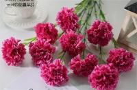 China ODM Fake Holiday Flowers Artificial Carnation Bouquet for sale