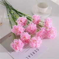 China White Pink Carnation Fake Holiday Flowers For Xmas Easter for sale