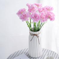 China White Pink Carnation Fake Holiday Flowers For Xmas Easter for sale