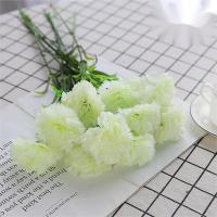 China White Pink Carnation Fake Holiday Flowers For Xmas Easter for sale