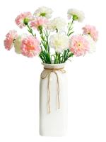 China Pink Red Champagne Artificial Carnations Bulk For Mother's Day for sale