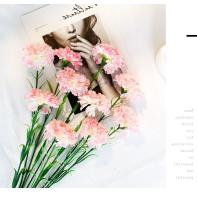 China Pink Red Champagne Artificial Carnations Bulk For Mother's Day for sale