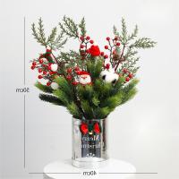 China Personalised Fake Holiday Flowers Red Christmas Holly Berries Decoration for sale