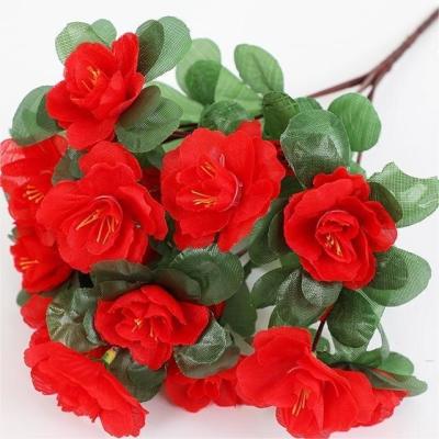 China Simulated Fake Silk Azalea Flowers Gardening Decoration Area Landscaping for sale