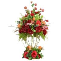 China Silk Artificial Synthetic Flower Bouquets Ornament Purple ODM for sale