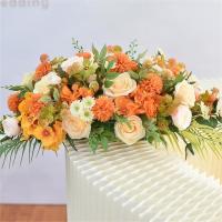China Tabletop Silk Realistic Fake Flower Bouquets Arrangement Custom For Wedding Conference for sale