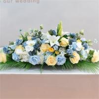 China Simulation Artificial Flower Business Communion Bouquet Silk Floral Arrangement for sale