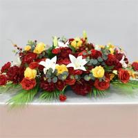 China Simulation Artificial Flower Business Communion Bouquet Silk Floral Arrangement for sale