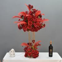 China Hotel Wedding Tabletop Artificial Flower Business Pink Bouquet for sale