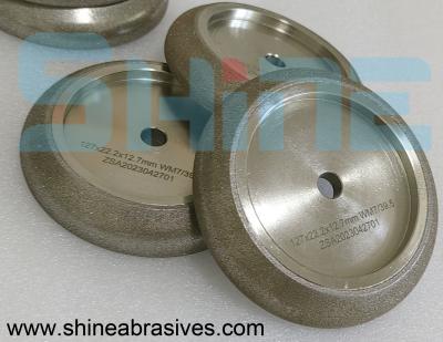 China 5'' 7 / 39.5 Electroplated Cbn Grinding Wheel For Band Saw Blade Sharpening for sale