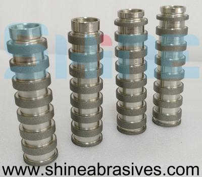 China 3mm Handle Diameter Electroplated Diamond Profile  grinding wheel Tools Heat for sale