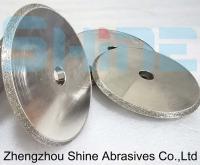 China Electroplated Diamond Grinding Wheel Saw Blade with Double Sided Coat for sale