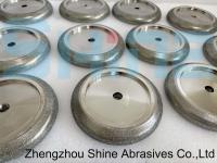 China 127mm 5 Inch Electroplated CBN Band Saw Sharpening Wheel Tooth Profile Customized Per Blade Drawing for sale