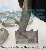 China 127mm 5 Inch Electroplated CBN Band Saw Sharpening Wheel Tooth Profile Customized Per Blade Drawing for sale