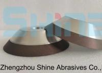 China 4 Inch 100mm CNC Grinding Wheels Polyimide Bond CBN Flute Grinding for sale