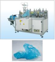 China Plastic Shoe Cover Manufacturing Machine Left And Right Side Adjustment During Material Roll Ope for sale