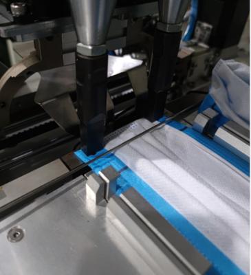 China 10KWFull-automatic Cup-type One-drag Three-mask Machine.120 Pcs/min for sale