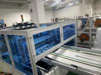 China 220V/380V 3P PLC Program Control Ultrasonic Primary Trapezoidal Filter Bag Making Machine. for sale