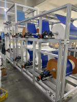 China 4-8pcs/Min Ultrasonic Primary Effect Trapezoidal Filter Bag Making Machine Patent Application for sale