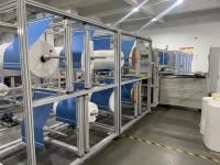 China Ultrasonic Primary Cotton Trapezoidal Air Filter Bag Making Machine Silent for sale