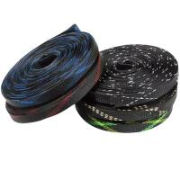China Pattern Nylon braided sleeve Electrical wire protective expandable polyester sleeving for sale
