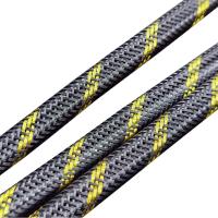 China Snake Mesh Sleeve PET Monofilament Expandable Braided Sleeve For Wire Harness for sale