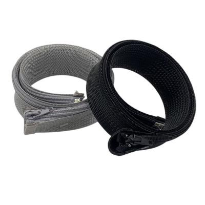 China RoHS Certified Braided Zipper Sleeve The Ultimate Solution for Cable Management for sale