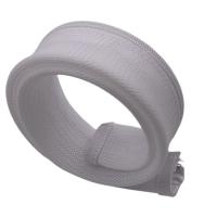 China 15mm-70mm Zipper Cable Sleeve Braided Wrap PET Expandable Cable Sleeving for sale