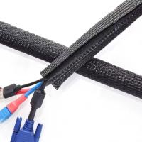 China Office Use Wire Cord Hider Hook And Loop Cable Cover Sleeve for sale