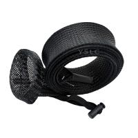 China Rod Tip Protector Ice Fishing Rod Cover Braided Mesh Fishing Pole Sleeves for sale