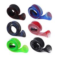 China PET Fishing Rod Sleeve Cover Braided Mesh Rod Protector Pole Gloves Fishing Tools for sale