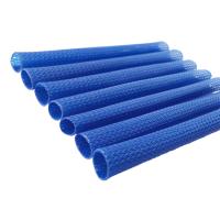 China Colorful PET Expandable Braided Sleeving Mesh Tube Flexible Cable Sleeve for sale