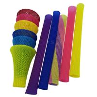 China Colorful PET Expandable Braided Sleeving Mesh Tube Flexible Cable Sleeve for sale