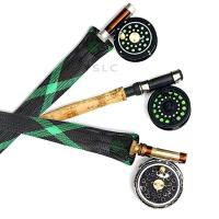 China 30 X 1900mm Fishing Rod Sleeve Rod Cover Braided Mesh Rod Protector Pole Gloves for sale