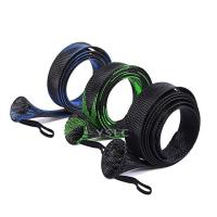 China 30 X 1900mm Fishing Rod Sleeve Rod Cover Braided Mesh Rod Protector Pole Gloves for sale
