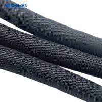 China Textile Split Flexible Self Closing Cable Sleeve Pipe Wire Protection for sale