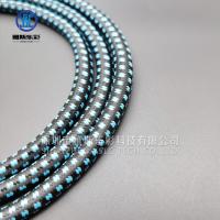 China 2mm-30mm Pattern Snakeskin Net Cotton Textile Casing For Audio Cable for sale