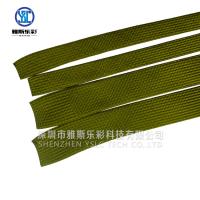 China 30mm Military Green Polyester Nylon Expandable Braided Sleeving for sale