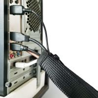 China Flexible And Expandable Velcro Braided Sleeves For Cable Organization for sale