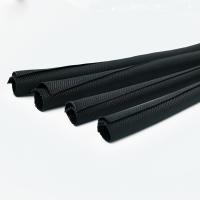 China 25 Feet Flexible Black Split Self Closing Cable Wrap Chemical Resistance for sale