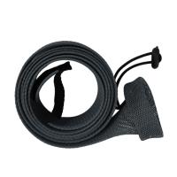 China Black Polyester Fishing Rod Sleeve Universal Protection For Freshwater And Saltwater Rods for sale