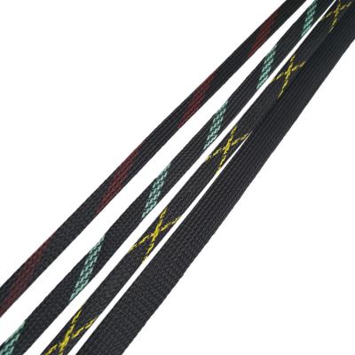 China 240±10°C Melting Point Zipper Cable Sleeve Braided Wrap for Easy Cable Management for sale