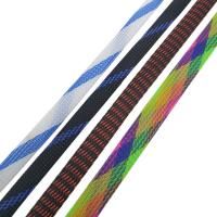 China Cable Wrapping Polyester Nylon Cable Sleeves Dust And Moisture Proof for sale
